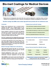 Bio-Inert Coatings for Medical Devices - Medical Product Outsourcing
