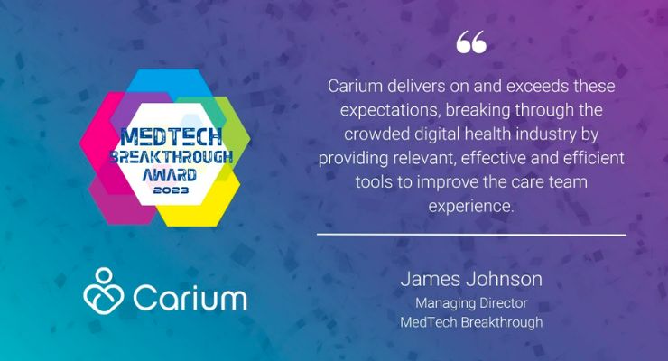 Carium Care Experience Platform Wins Patient Experience Innovation ...